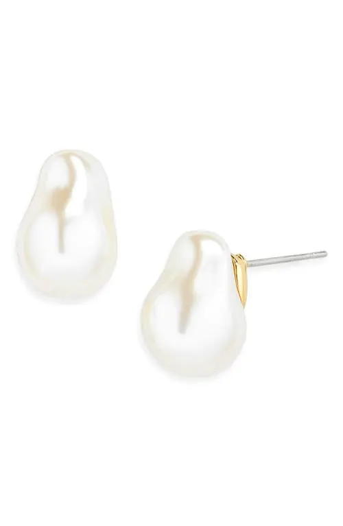 Lele Sadoughi Collector Faux Pearl Stud Earrings - Ivory