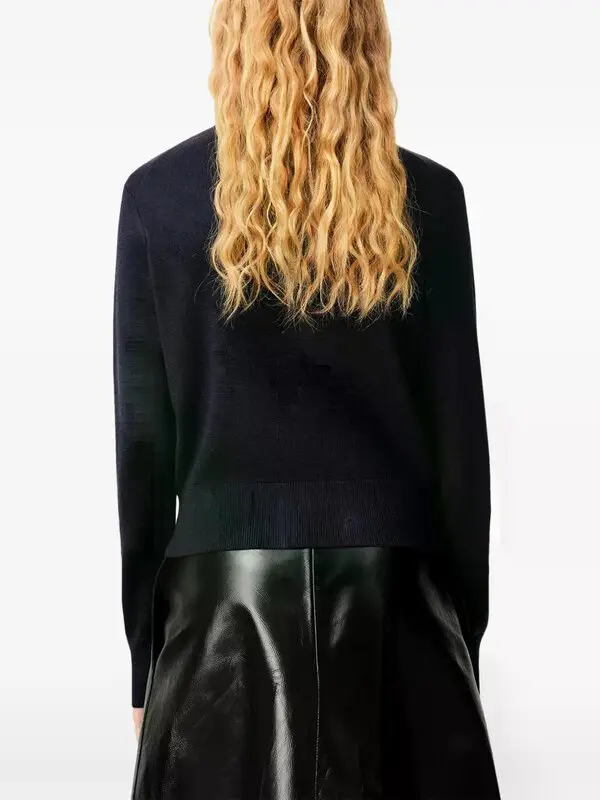 AMI Paris De Coeur Wool Cardigan - Blue