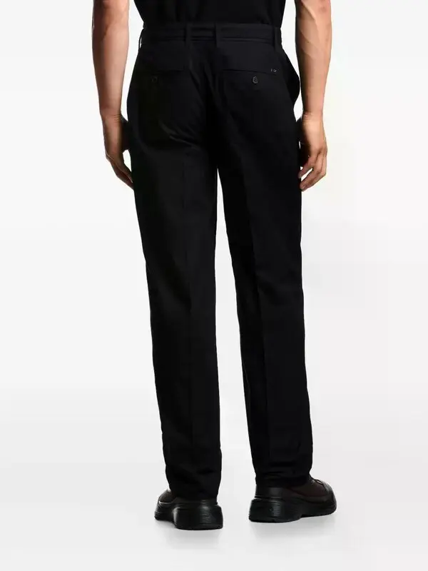 Emporio Armani Belted Flat-front Trousers
