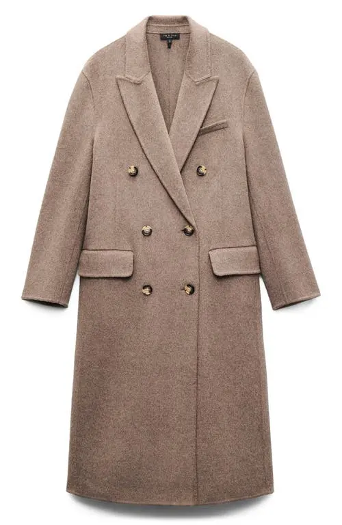 Rag & Bone Vasso Double-breasted Wool-blend Coat - Taupe