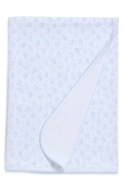 KISSY KISSY Ele-fun Pima Cotton Blanket - Light Blue