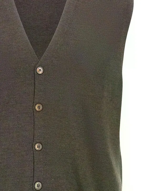 GRAN SASSO V-neck Buttoned Vest