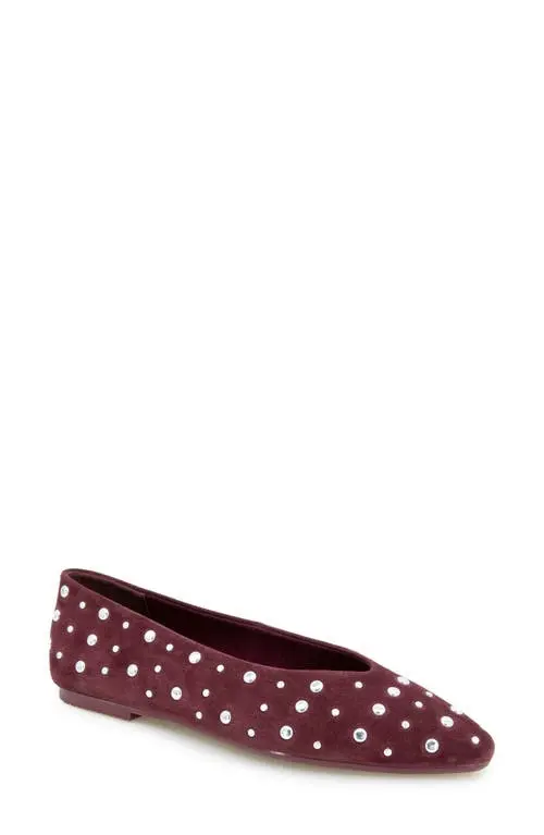 Splendid Latouche Studded Flat - Dark Plum