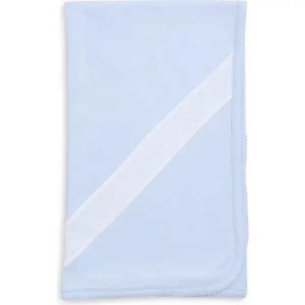 KISSY KISSY New Beginnings Pima Cotton Blanket - Light Blue