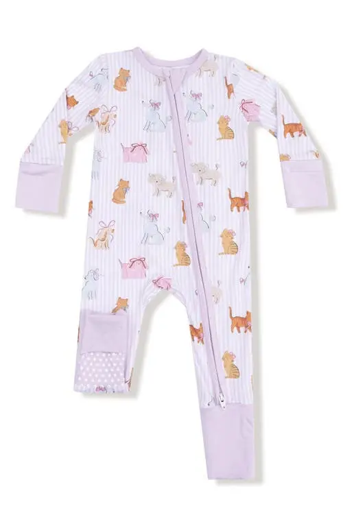 ANGEL DEAR Fancy Pets Convertible Romper - White/light Purple