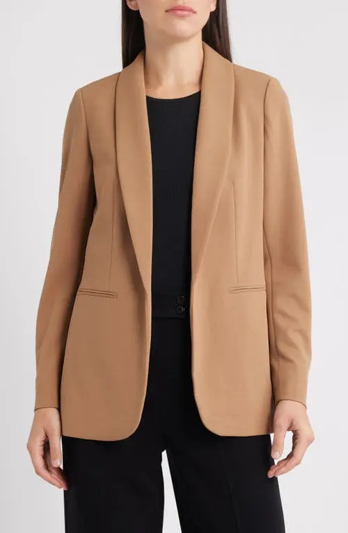 Anne Klein Shawl Collar Blazer - Vicuna