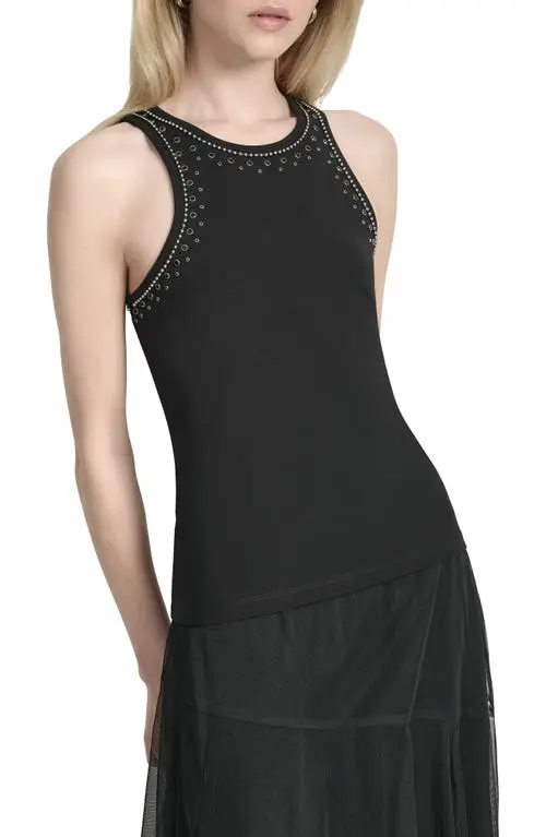 Dkny Studded Sleeveless Top