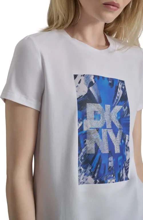 Dkny Skyscraper Graphic T-shirt - White