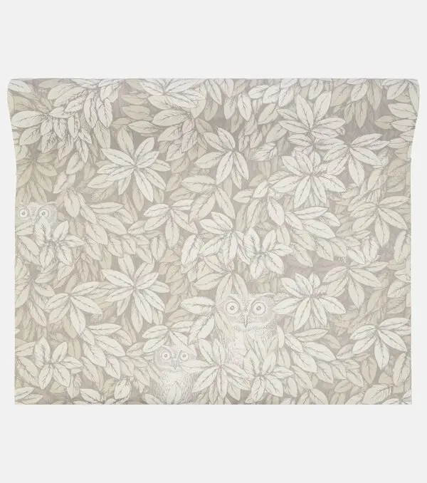 FORNASETTI X Cole & Son Foglie E Civette Wallpaper - Beige