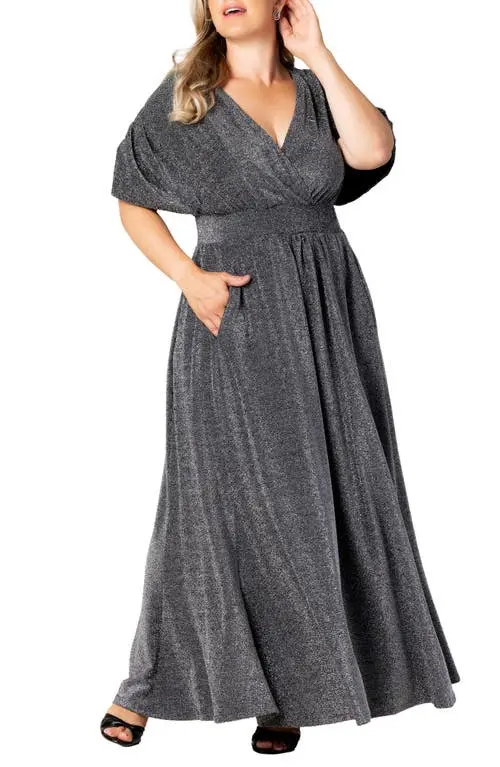 KIYONNA Geneva Metallic Gown