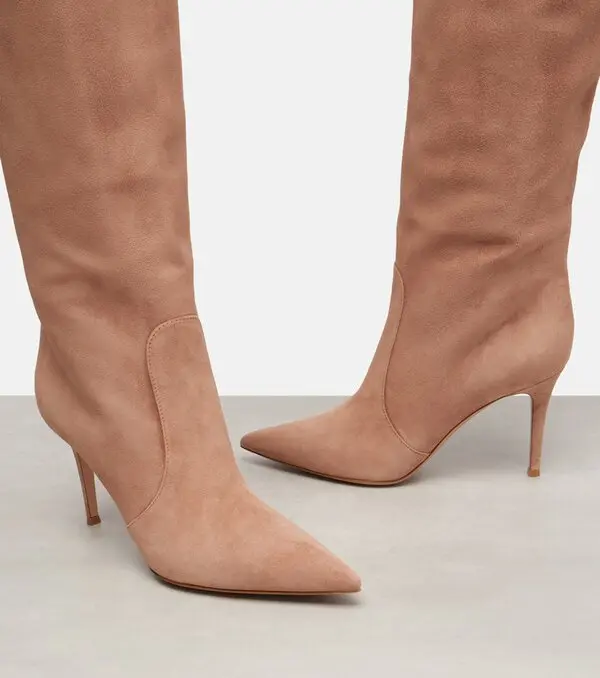 GIANVITO ROSSI Hansen 85 Leather Knee-high Boots