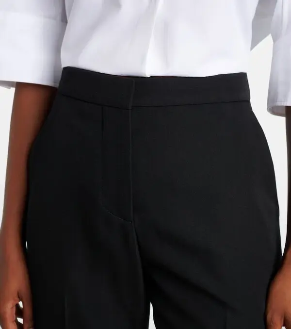 Givenchy Mid-rise Wool Flared Pants