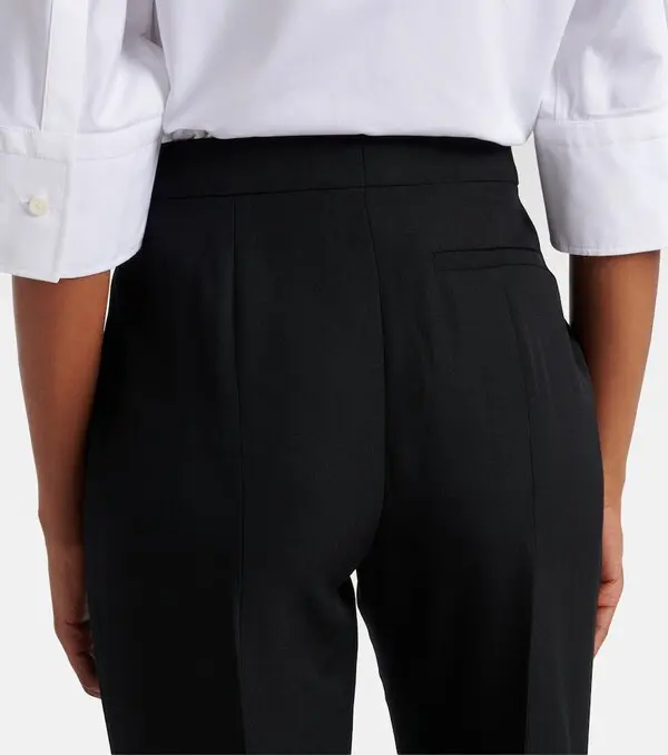 Givenchy Mid-rise Wool Flared Pants