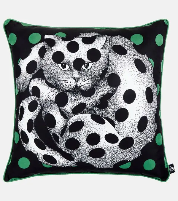 FORNASETTI High Fidelity Printed Silk Cushion - Multicoloured