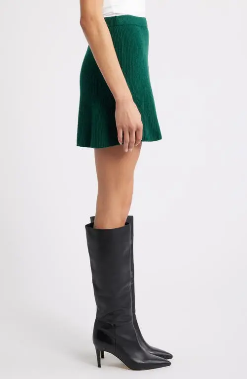 French Connection Vhari Sweater Miniskirt - Evergreen