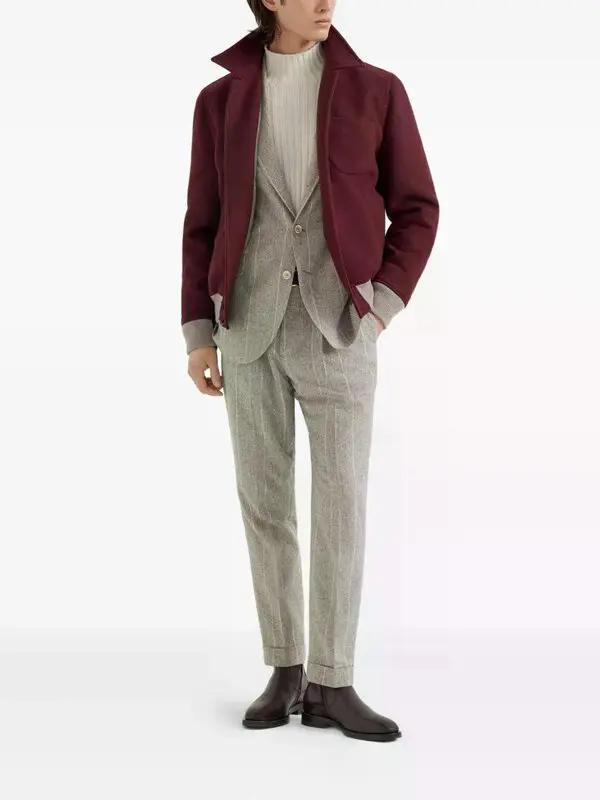 Brunello Cucinelli Deconstructed Cavallo Blazer - Neutrals