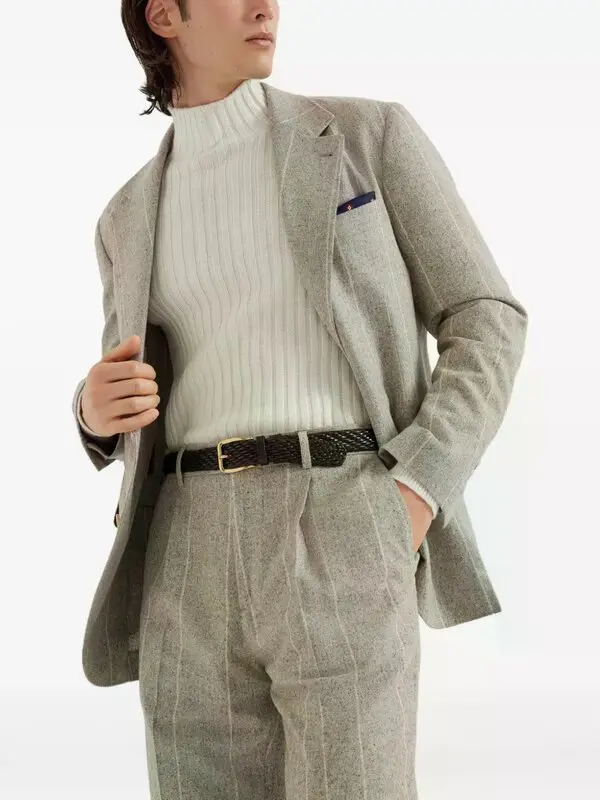 Brunello Cucinelli Deconstructed Cavallo Blazer - Neutrals