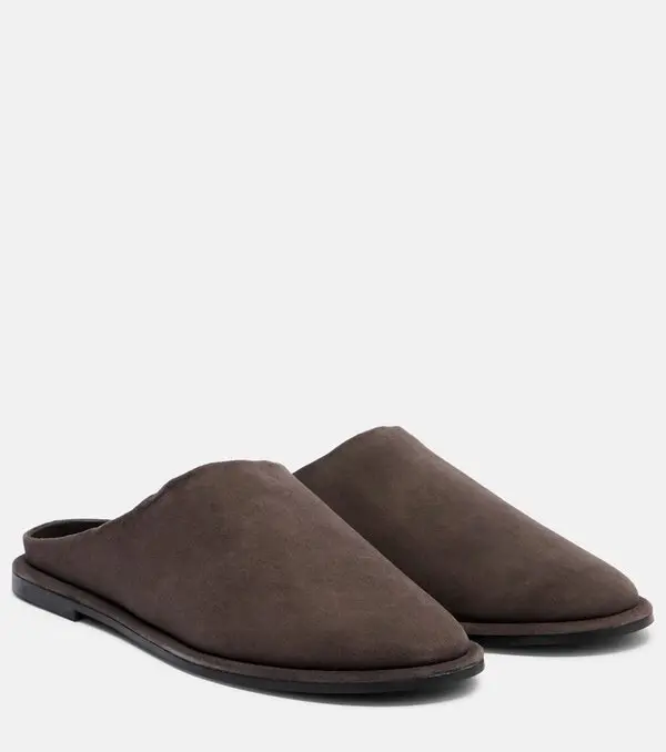 A.emery Spencer Suede Mules - Brown