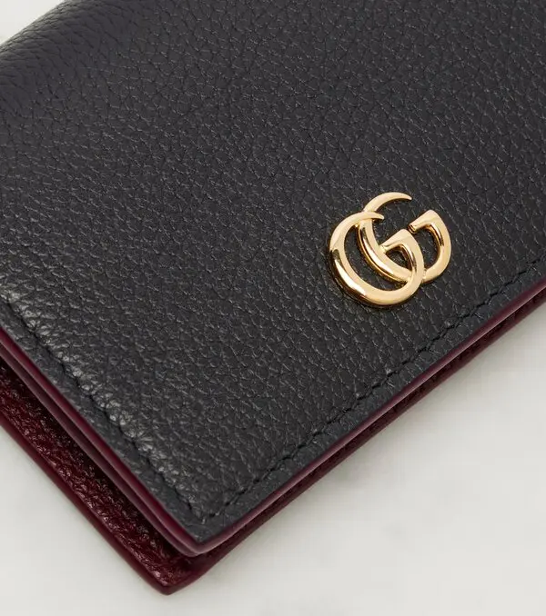 Gucci Gg Marmont Leather Wallet - Black