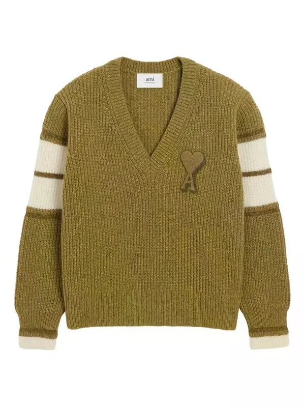 AMI Paris College Wool Sweater