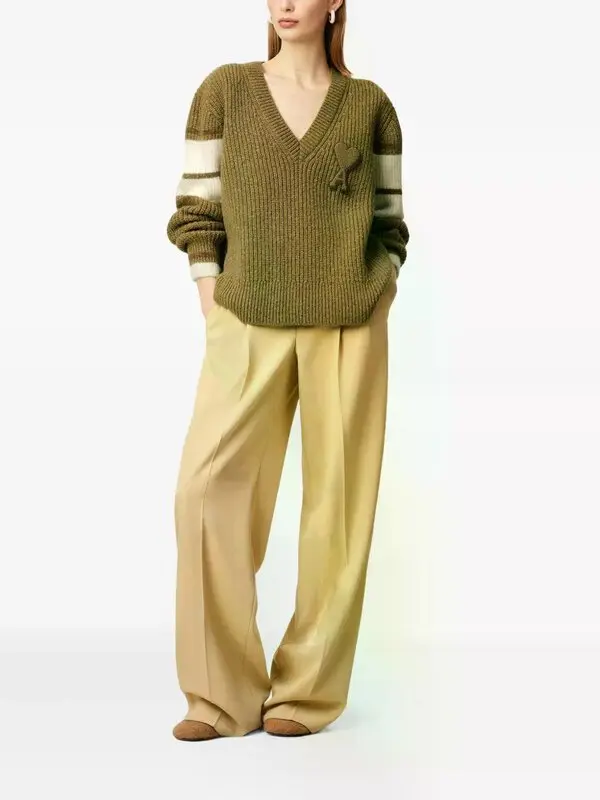 AMI Paris College Wool Sweater
