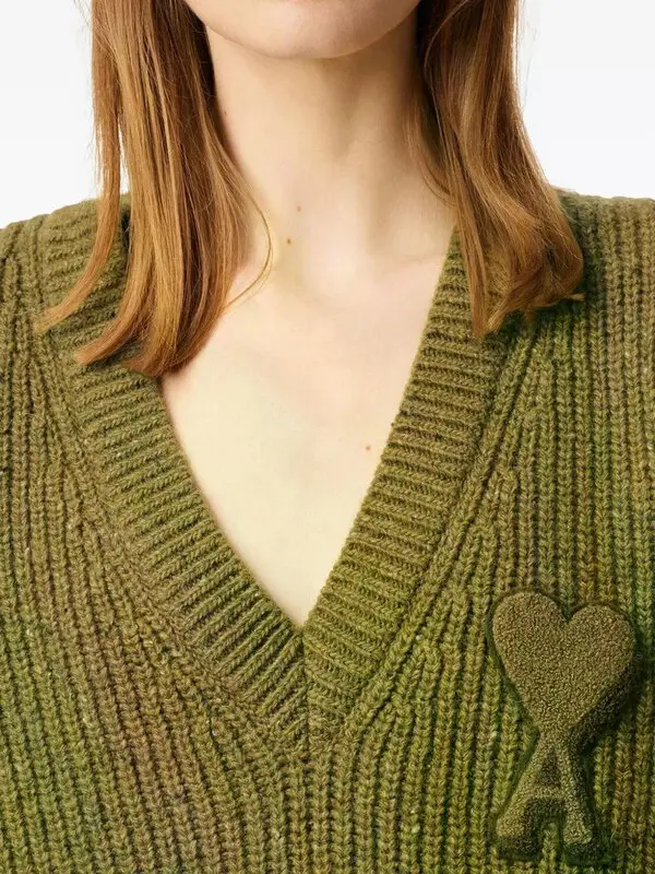 AMI Paris College Wool Sweater