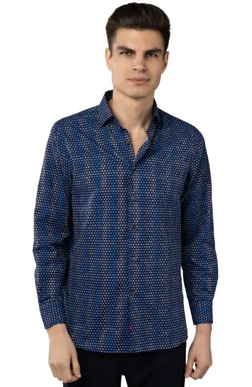LUCHIANO VISCONTI Circle Shirt - Navy