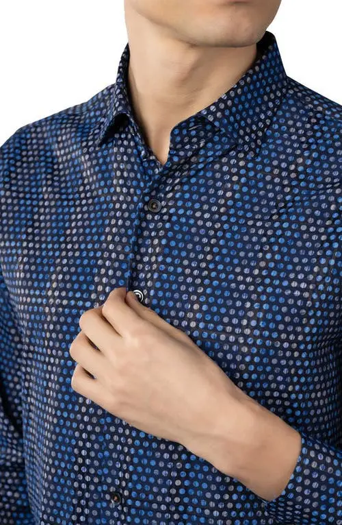 LUCHIANO VISCONTI Circle Shirt - Navy