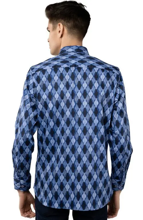 LUCHIANO VISCONTI Circle Shirt - Navy