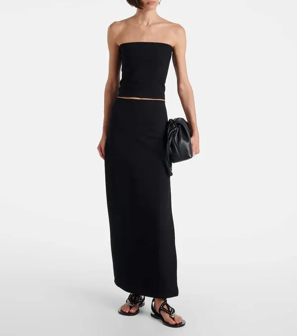 LESET Rio Jersey Tube Top - Black