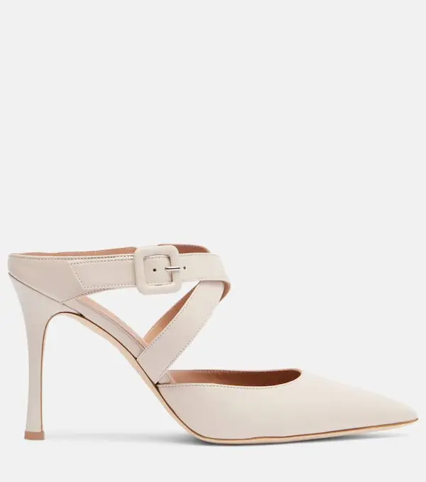 MALONE SOULIERS Evelyn 90 Leather Mules