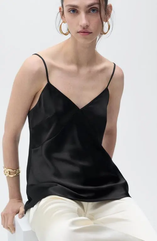 Mango V-neck Satin Camisole