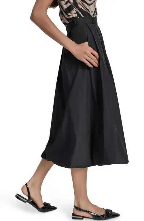 Dkny Woven A-line Bubble Skirt - Black