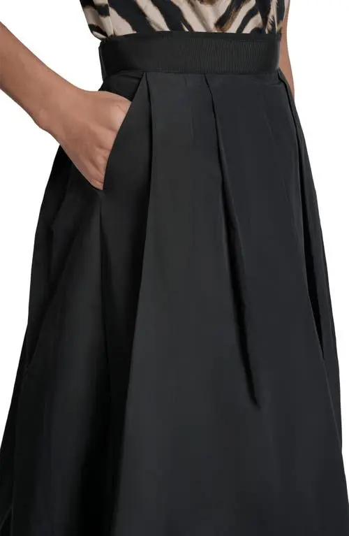 Dkny Woven A-line Bubble Skirt - Black