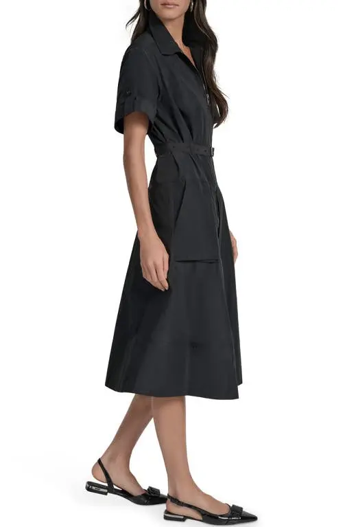 Dkny Zip Front Cargo Dress