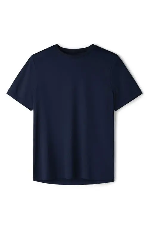 RHONE Waffle Tech Crew T-shirt - True Navy