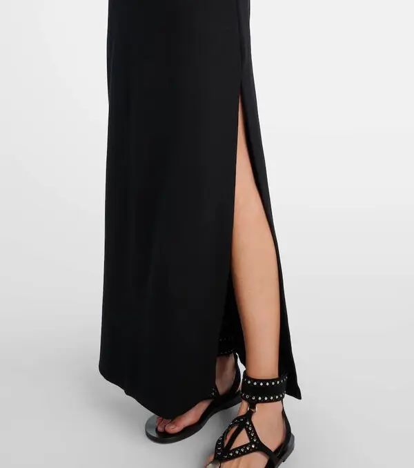 LESET Rio High-rise Maxi Skirt - Black