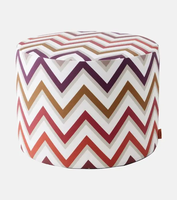 Missoni Watamu Zigzag Pouf - Multicoloured
