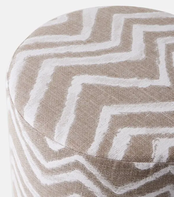 Missoni Graffiti Zigzag Pouf - Beige