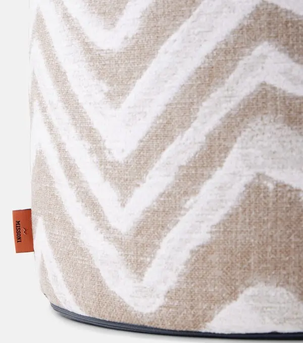 Missoni Graffiti Zigzag Pouf - Beige