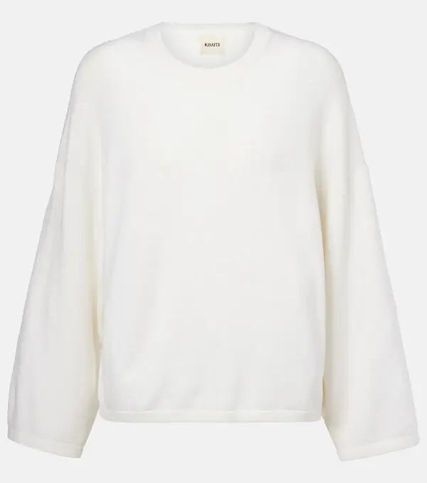 Khaite Darcy Cashmere Top - White