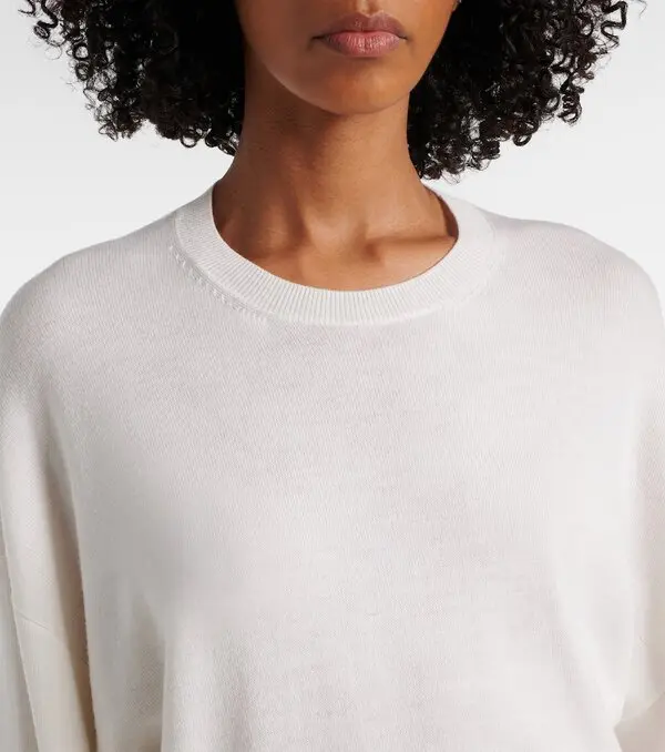 Khaite Darcy Cashmere Top - White