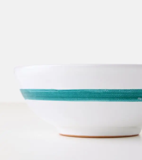 CABANA Lia Floral Ceramic Bowl - White