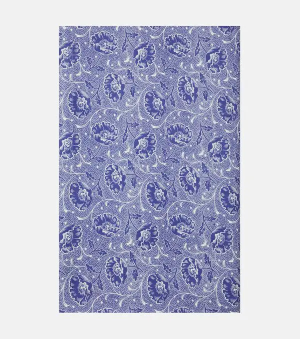 CABANA Toscana Printed Linen Tablecloth - Blue