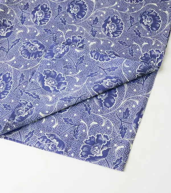 CABANA Toscana Printed Linen Tablecloth - Blue