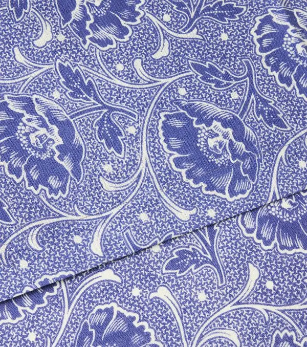 CABANA Toscana Printed Linen Tablecloth - Blue