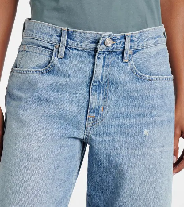 SLVRLAKE Ella Mid-rise Barrel-leg Jeans