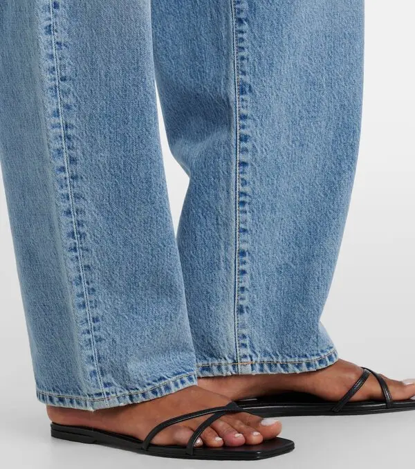 SLVRLAKE Ella Mid-rise Barrel-leg Jeans
