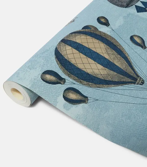 FORNASETTI X Cole & Son Macchine Volanti Wallpaper - Blue