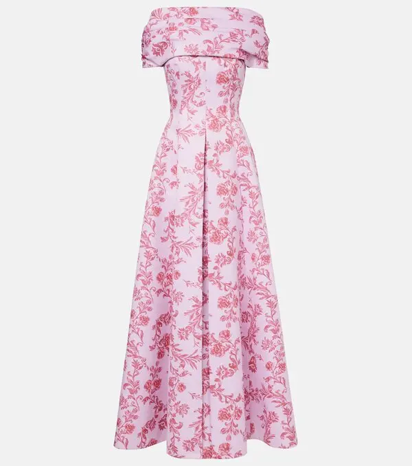 EMILIA WICKSTEAD Mara Floral Gown - Pink